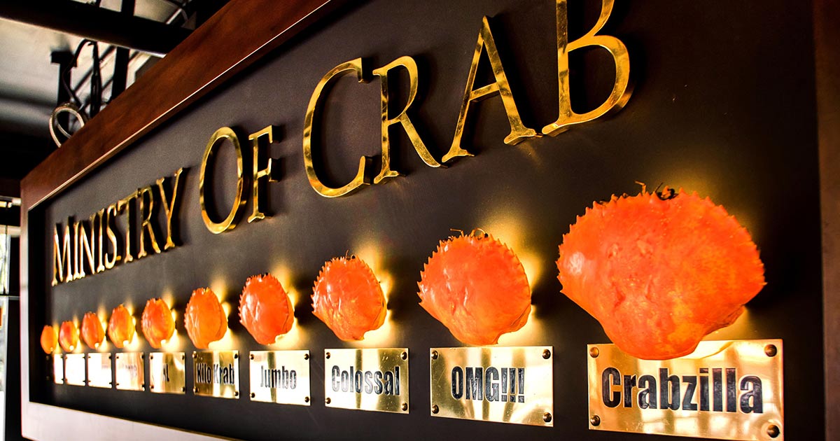 Our Finest Mud Crab & Seafood Menu | Ministry of Crab